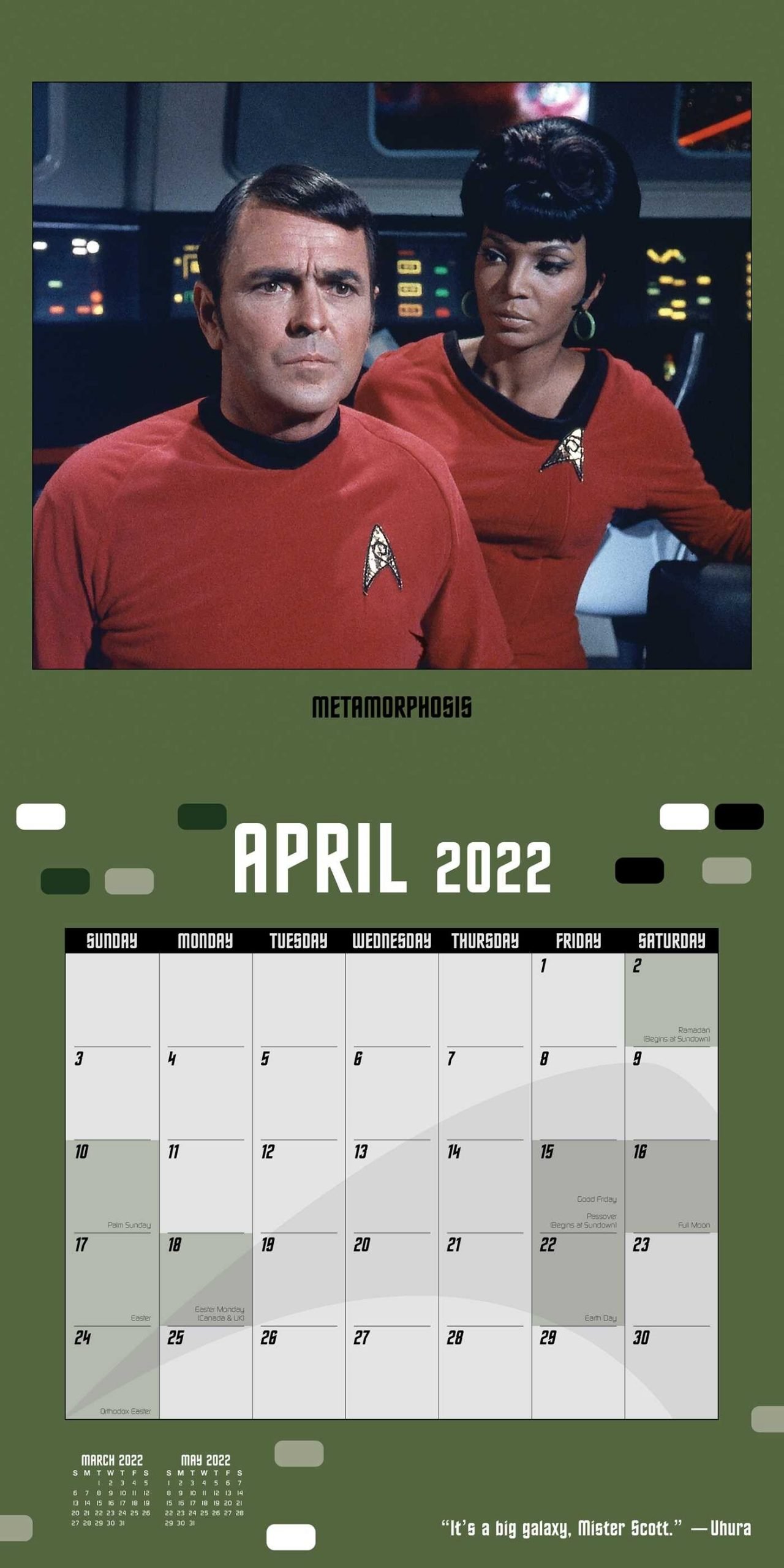 New Line of Star Trek Calendars for 2022 – Trek Central