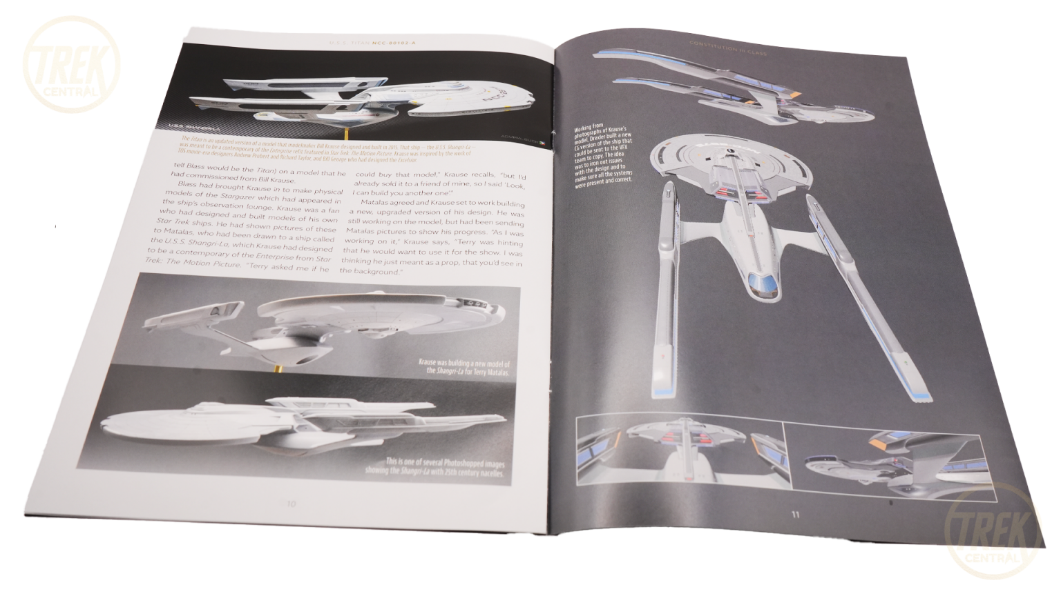 USS Stargazer & Titan Star Trek Die Cast Model Review - Fanhome – Trek ...