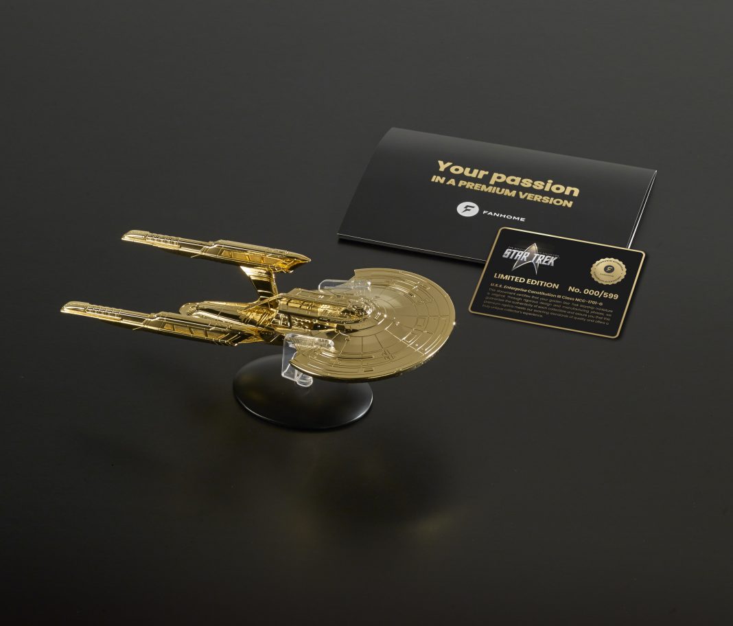 Fanhome Launch 24k Gold-Plated USS Enterprise-G – Trek Central